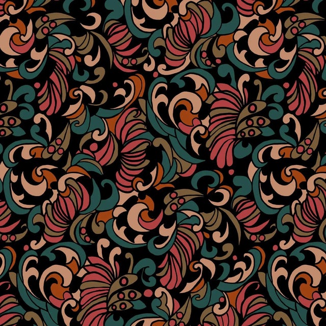 House of Hackney Zennor Wallpaper - Emerald, Sample | Chairish