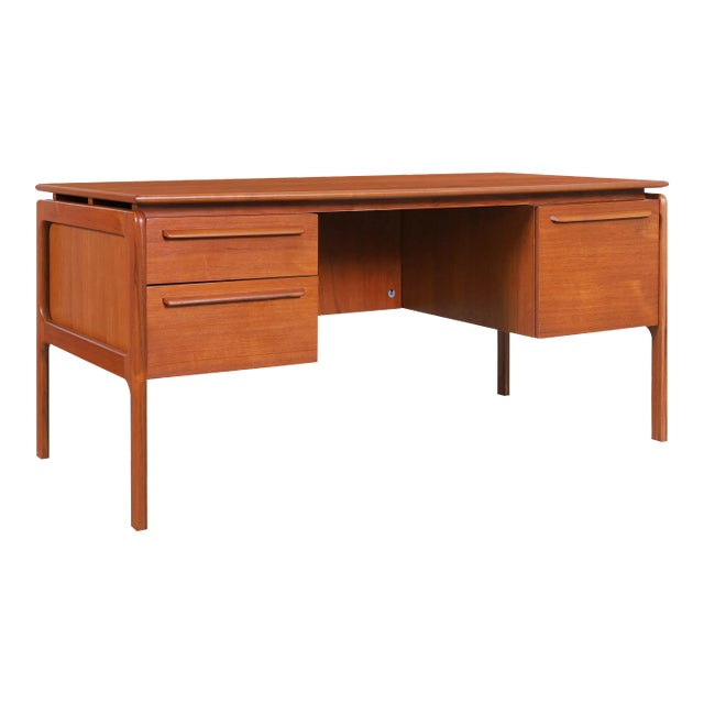 1960s Danish Modern Teak Desk by Danflex | Chairish