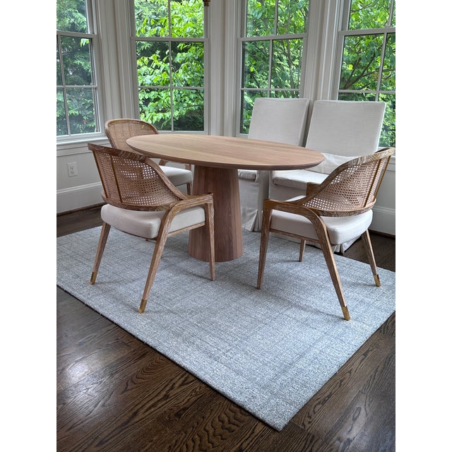 Custom Oval Table in White Oak | Chairish