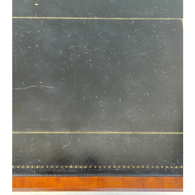 Baker, Knapp & Tubbs Hl Holland X-Leg Writing Desk, Leather Top With ...