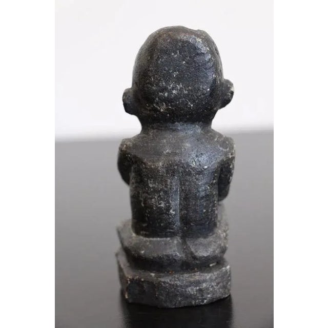 Late 19th Century The Thinker Statue Carved Stone Figurine | Chairish