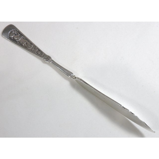 1880s Victorian Sterling Silver Butter Knife | Chairish