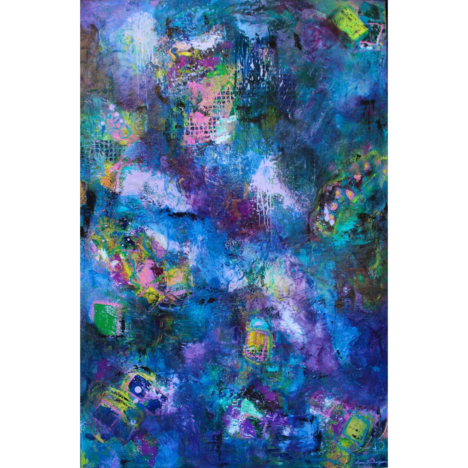 Large Original Abstract Oil Painting, Contemporary Painting by Lisa ...