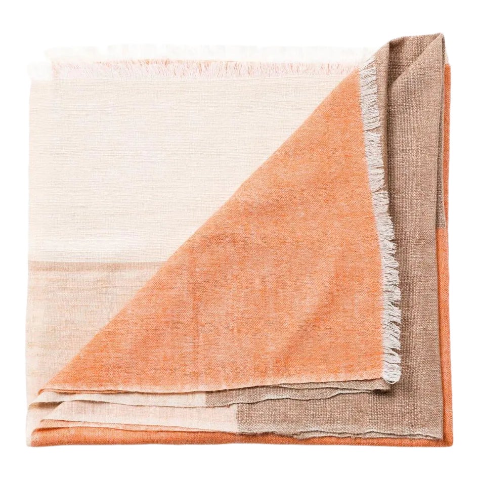 Studio Variously Textured & Handwoven Soft Merino Cream Color Block ...