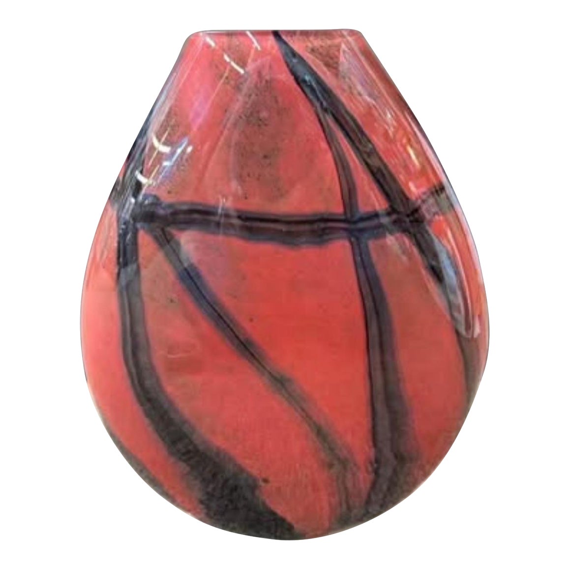 1970s Randi Solin Hand Blown Glass Vessel Form 12" Artist Signed | Chairish