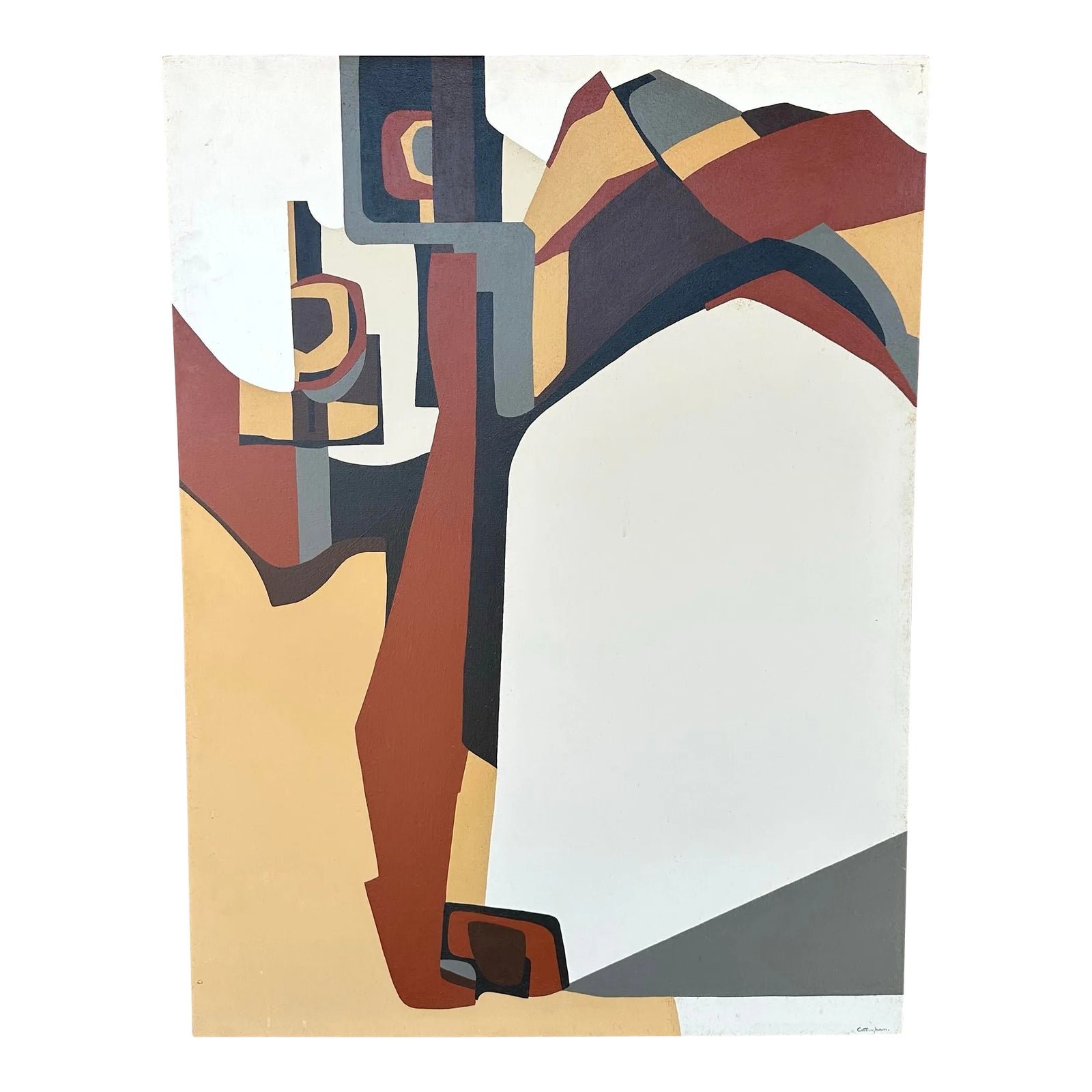 Gail Cottingham Abstarct Painting 1975 American Aspen Colorado | Chairish