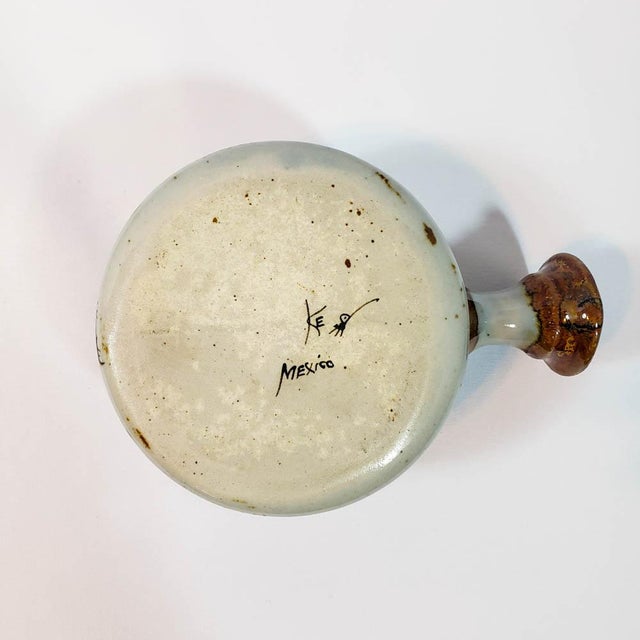 Vintage Ken Edwards Signed Tonala Mexico Stoneware Pottery Lidded Dish ...