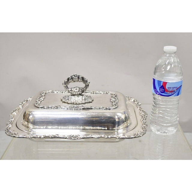 Vintage Silver Plated Victorian Style Ornate Lidded Covered Serving ...