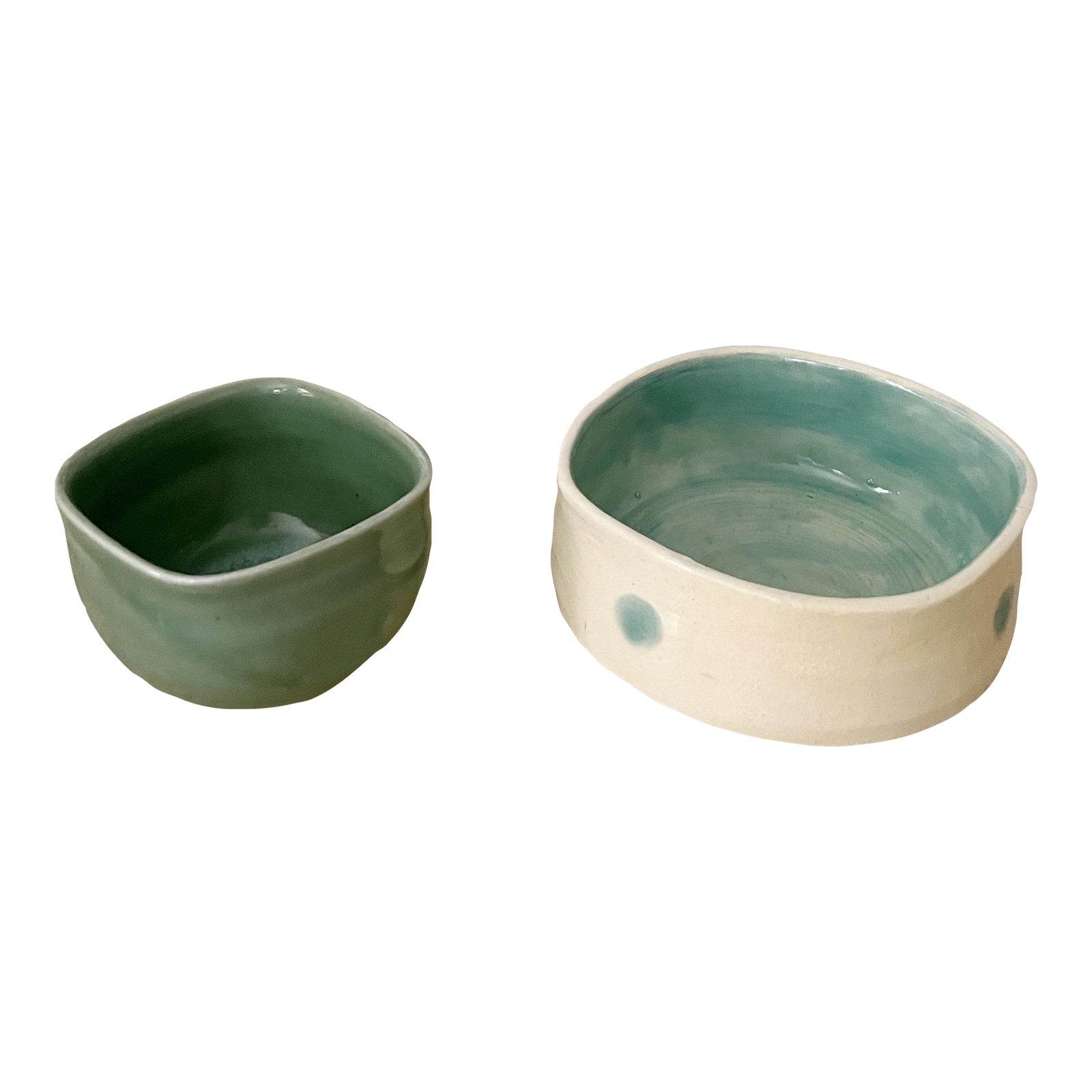 Studio Pottery Decorative Bowls - a Pair | Chairish