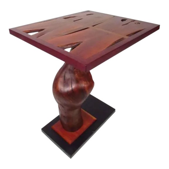 Late 20th Century Studio Made Sculptural Root End Table | Chairish