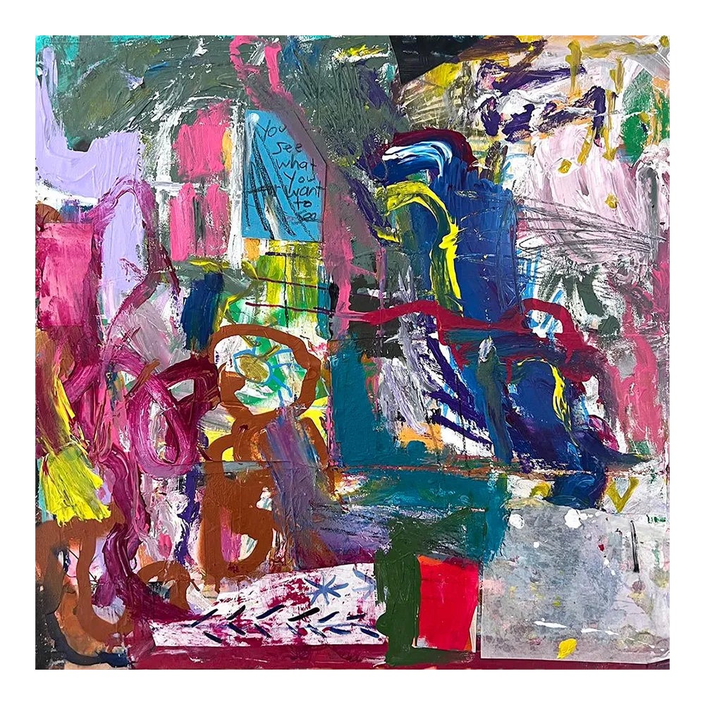 Lesley Grainger ‘Trust Your Heart’ Original Abstract Painting | Chairish