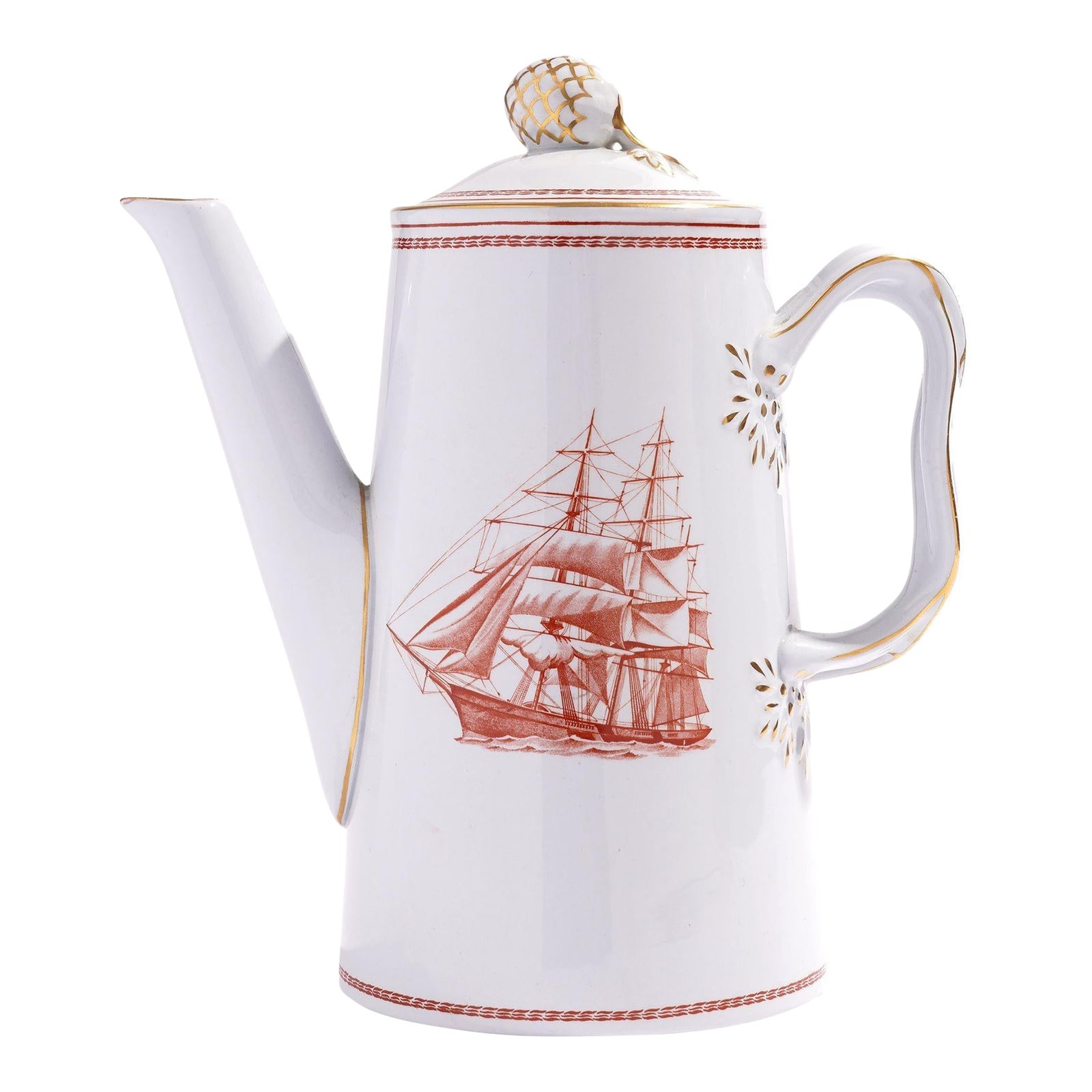 Spode Trade Winds Pattern Lowestoft Light House Tea/Coffee Pot, 1960 ...