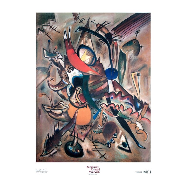 Wassily Kandinsky 'Painting with Points' Expressionism Italy Offset ...