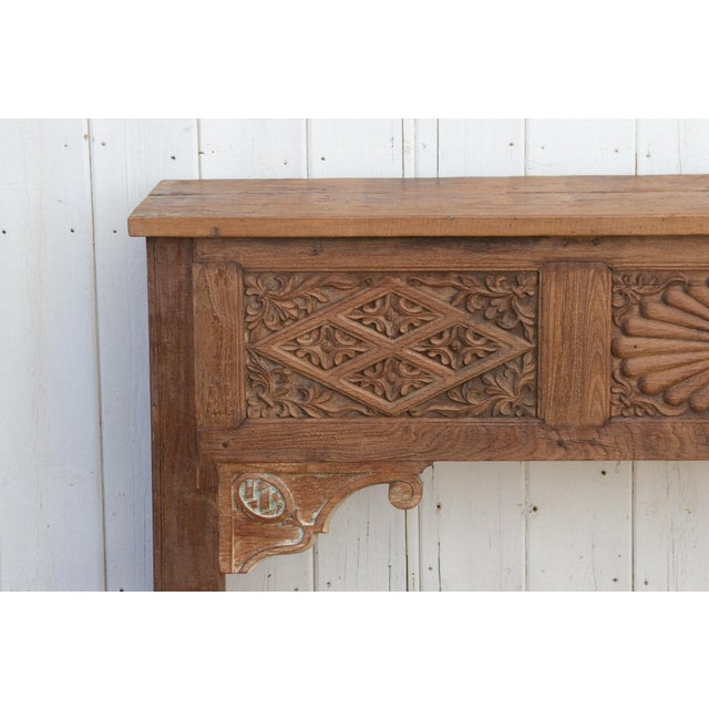 Fabulous Southern Indian Carved Console | Chairish
