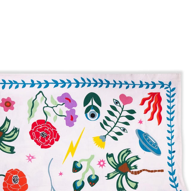 Furbish Nammos Tablecloth, 60" x 90" | Chairish