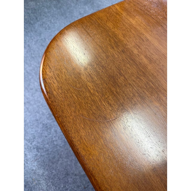 C1885 Square Walnut Pedestal Dining Table With 4 Leaves | Chairish