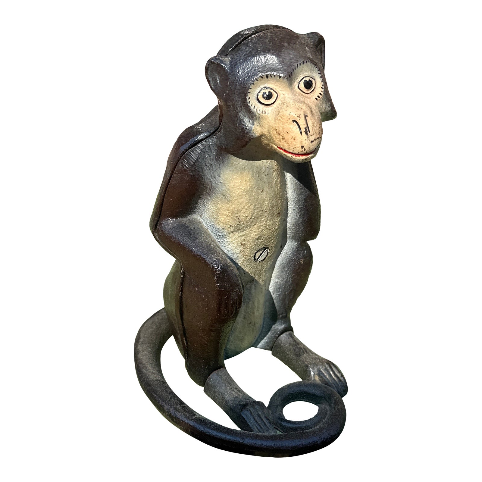 1970s Cast Iron Painted Monkey Bank | Chairish