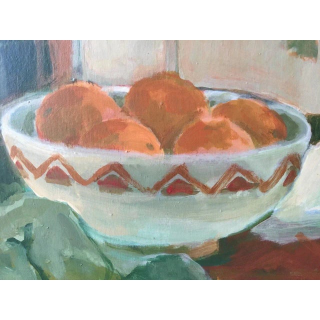 1970s Still Life Tablescape Acrylic Painting by Glo Sessions, Framed ...