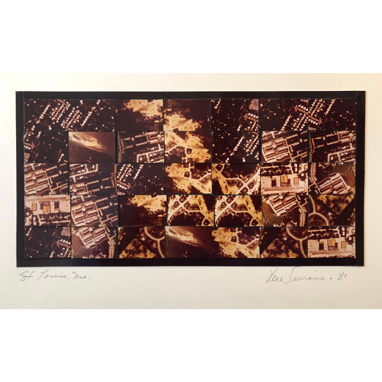 Vera Simons, St Louis MO Photo Mosaic Collage Aerial Photograph, Female ...