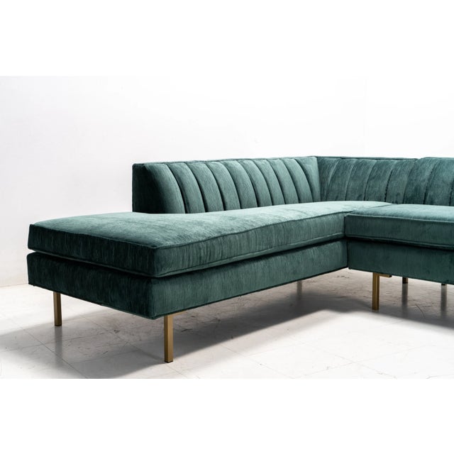 Hollywood Regency Style "Channel" Sectional Sofa Custom | Chairish