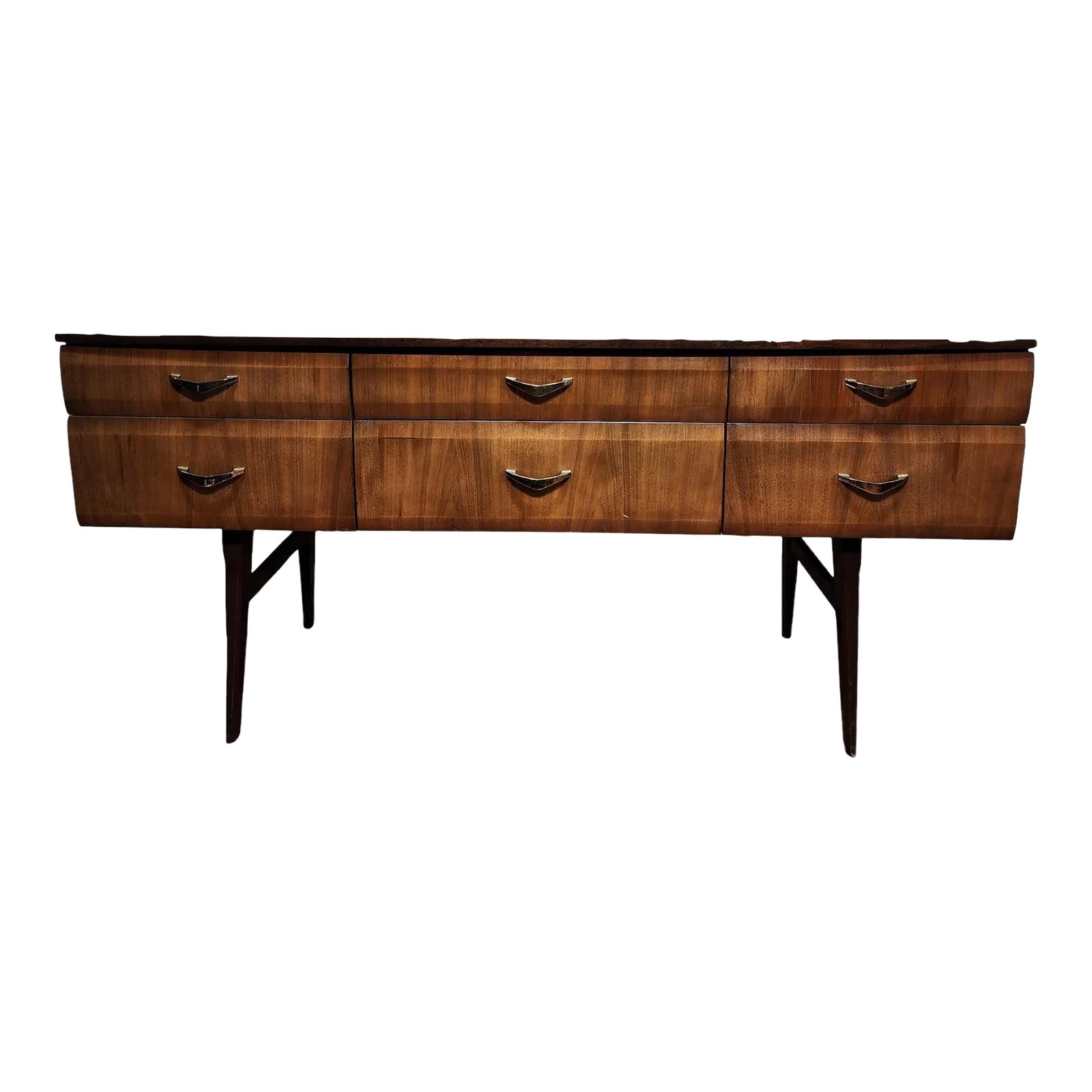 Mid 20th Century Meredew Walnut Sideboard | Chairish