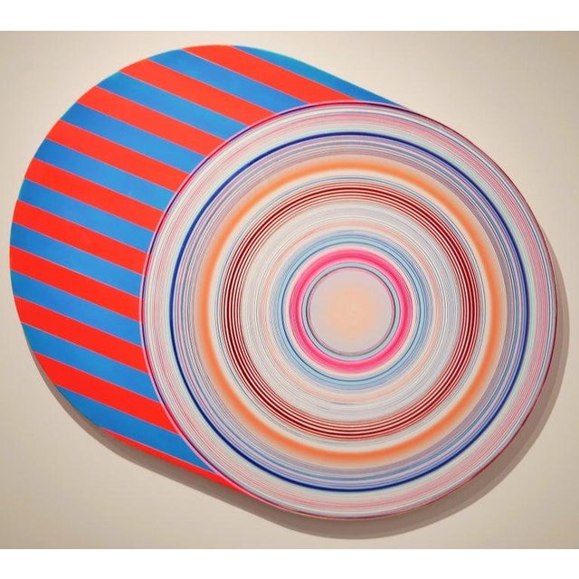 2022 "Love Like Blood" Contemporary Colorful Concentric Circle Abstract ...