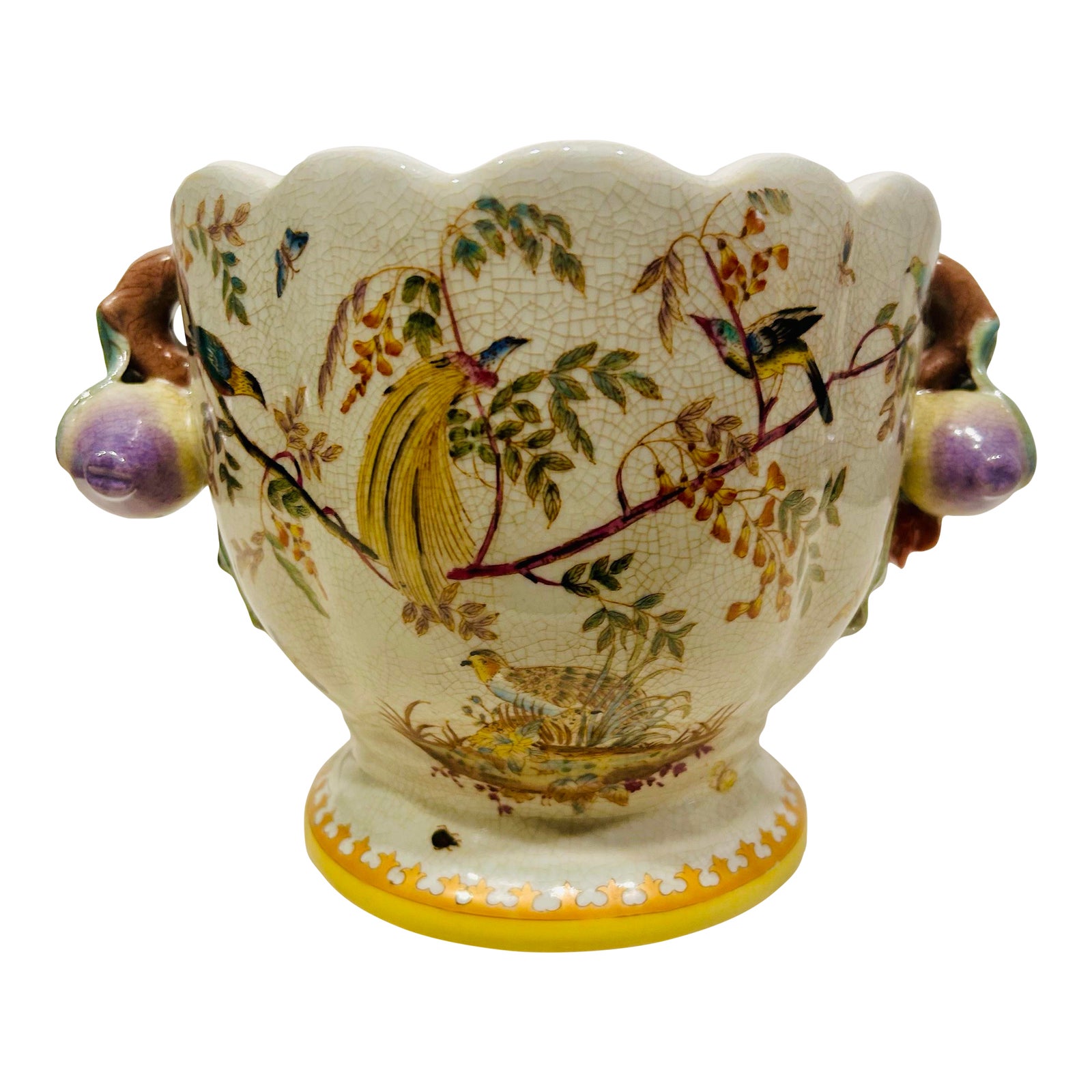 Porcelain Cache Pot | Chairish