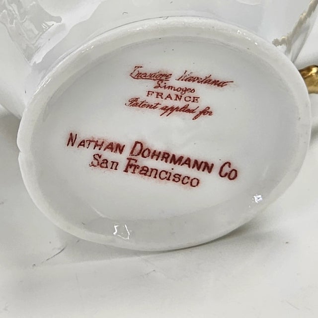 Haviland Dohrmann Co. White Pink Tea Cup W/ Saucer | Chairish
