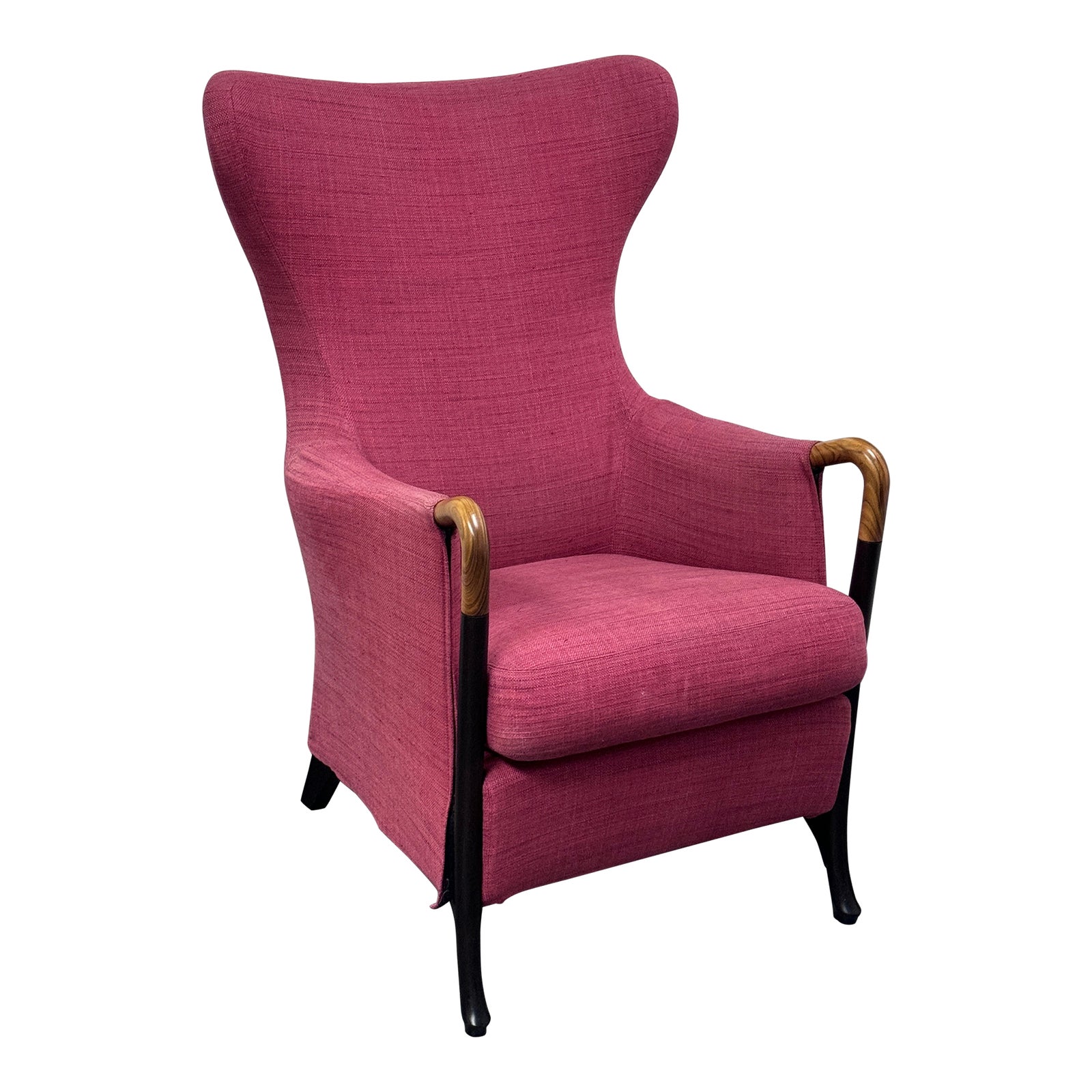 1980's Progetti Wingback Lounge Chair by Umberto Asnago for Giorgetti ...