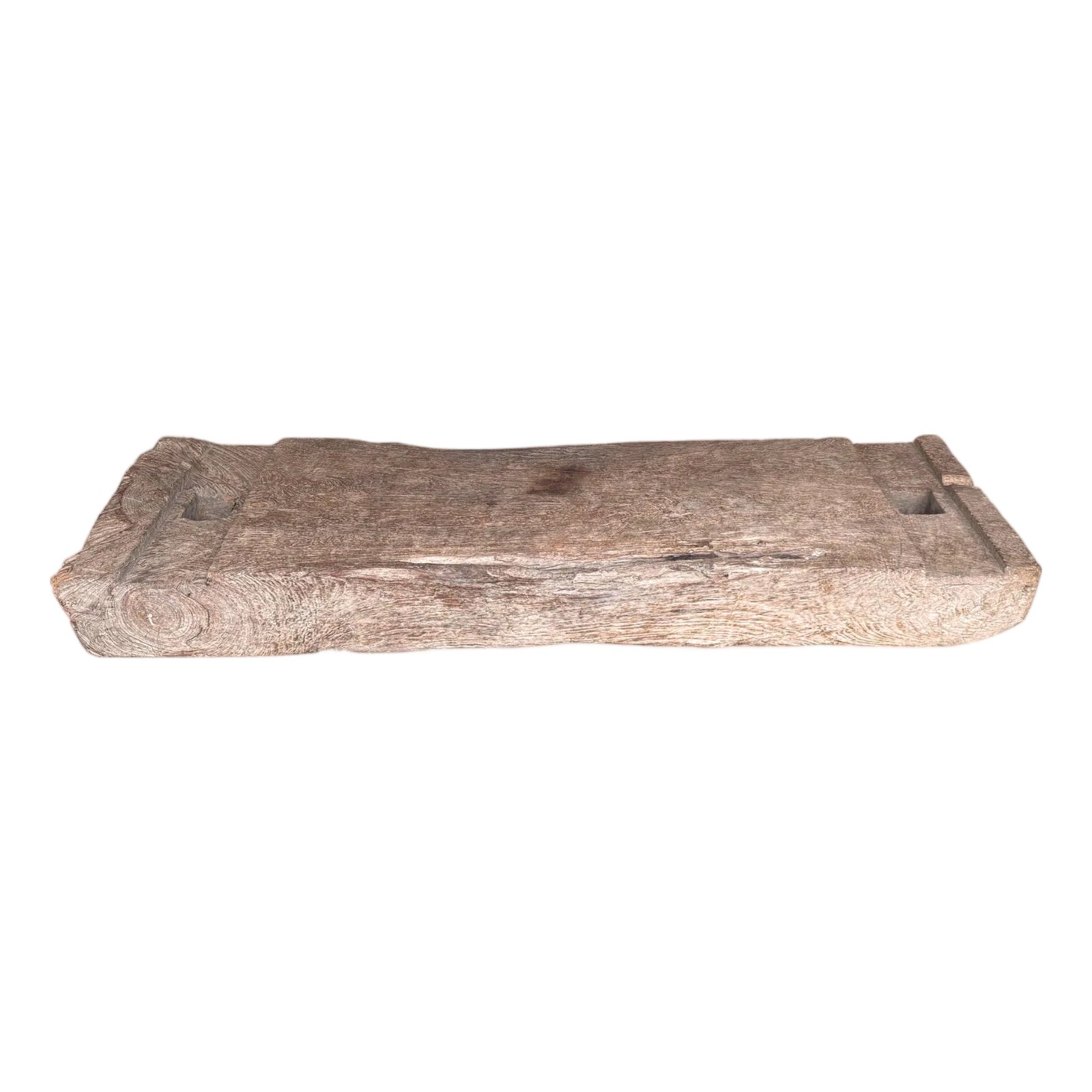 Teak Wood Java Rice Mortar Table C. 1900 | Chairish