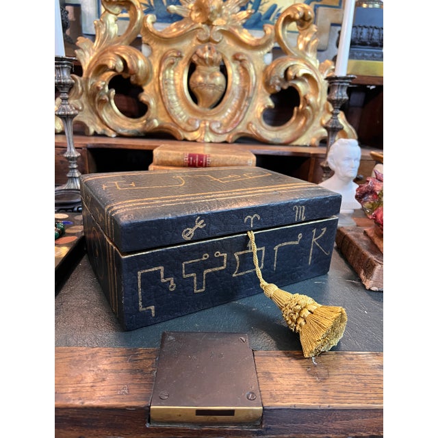 19th Century Parcel Gilded & Painted Antique Curiosity Occult "Witch's ...