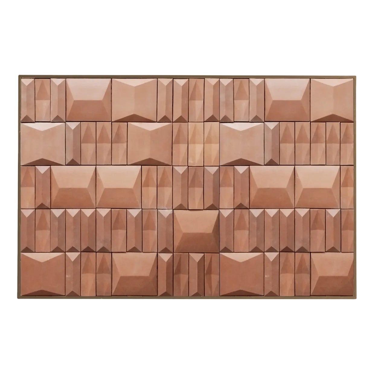 Terra Cota Tiles Panel by Mambo Unlimited Ideas | Chairish