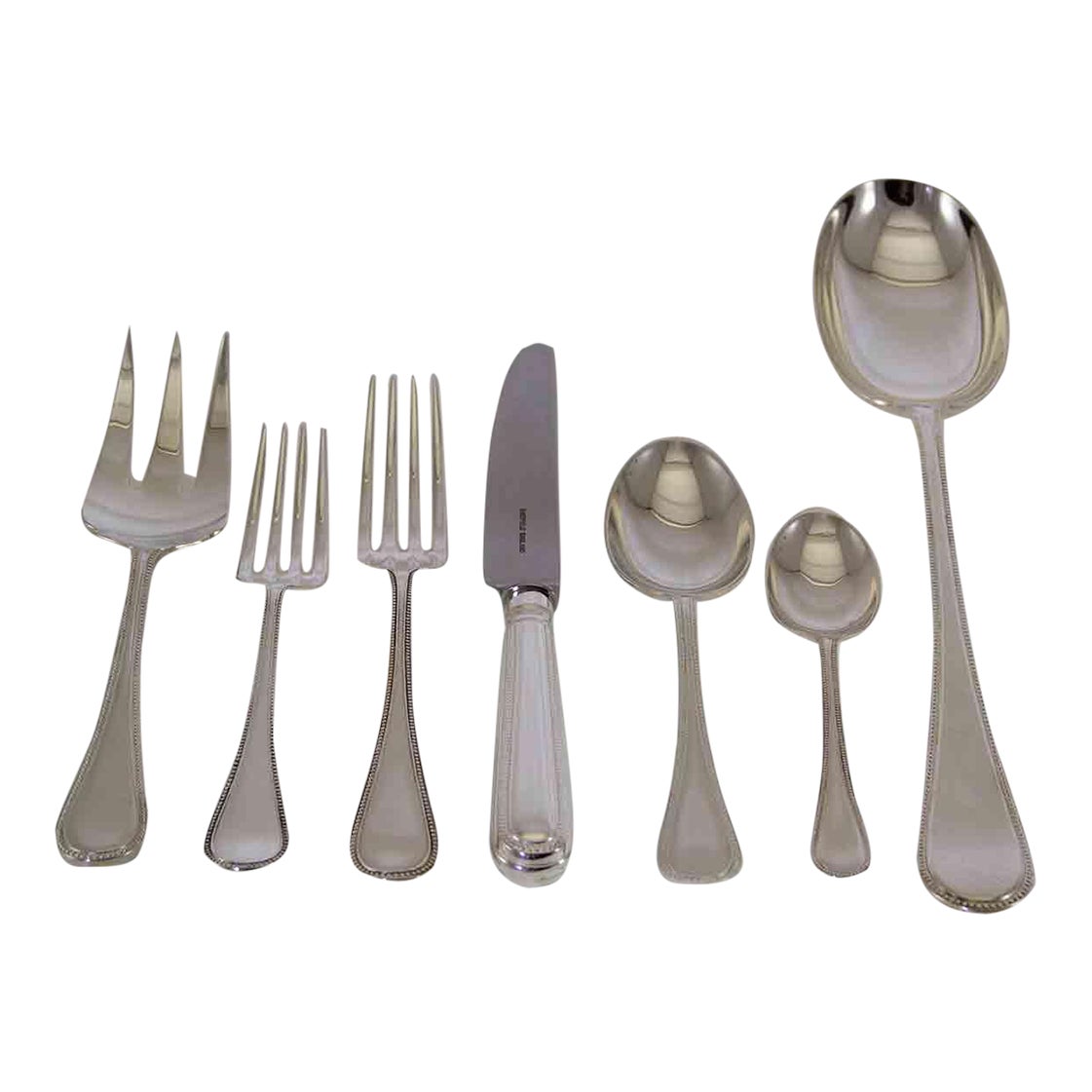 Vintage /New Sheffield Finest Bead Pattern Flatware Set for 10- 52 ...