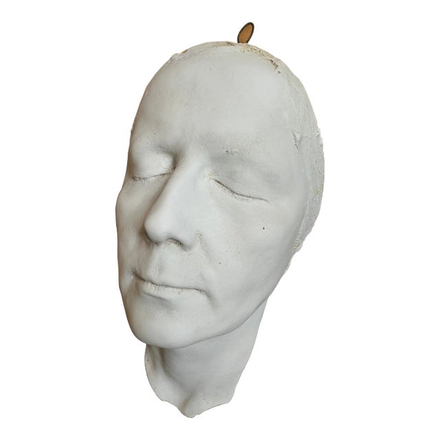 1970’s Plaster Face Wall or Tabletop Sculpture | Chairish