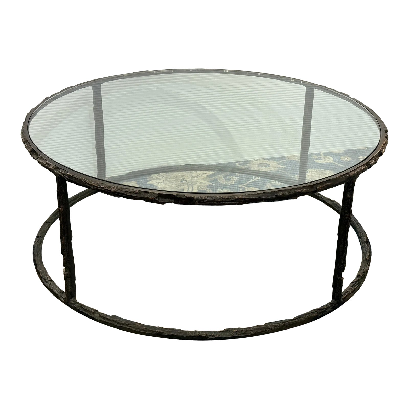 Bruno Romeda Brm33 Round Bronze Coffee Table | Chairish