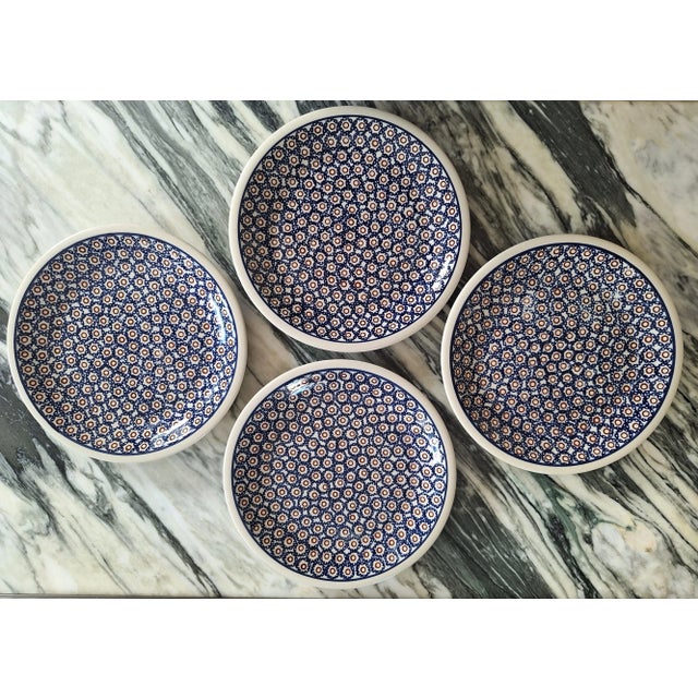 Vintage Boleslawiec Hand Made Polish Pottery 9.5" Plates | Chairish