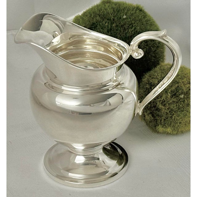 Mid 20th Century Gorham Sterling Silver Puritan Creamer #454 | Chairish