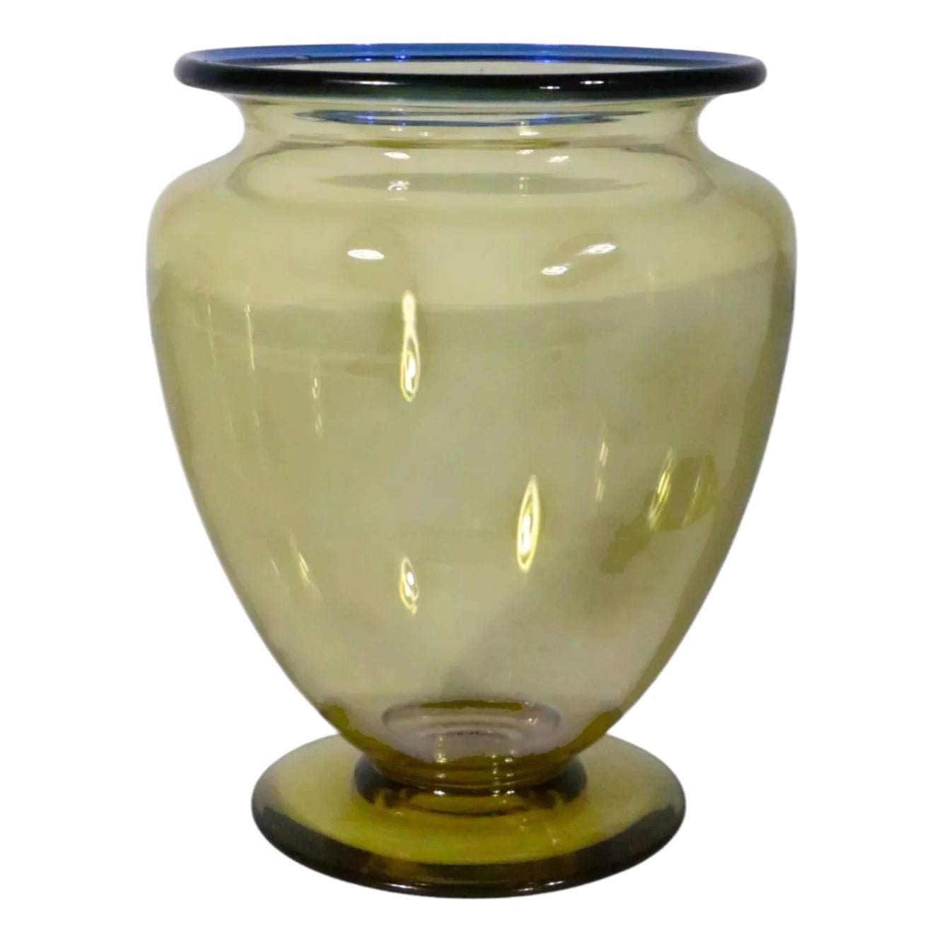 Art Glass Vase by Frederick Carter for Steuben Model 938, Circa 1920's ...