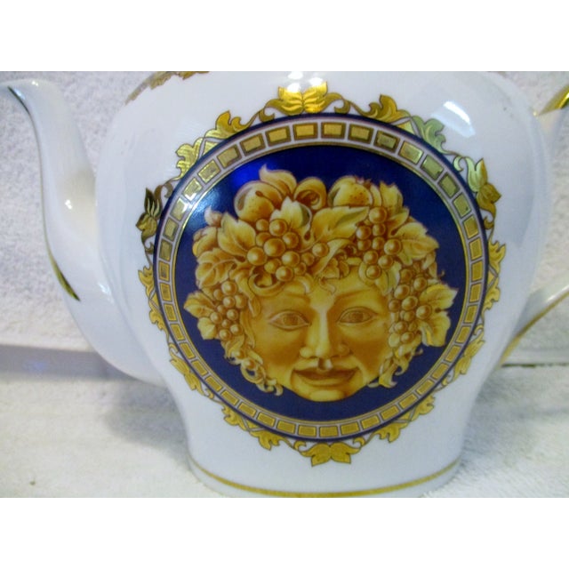 1980s T. Limoges France Depos Porcelain Bacchus Tea Pot | Chairish