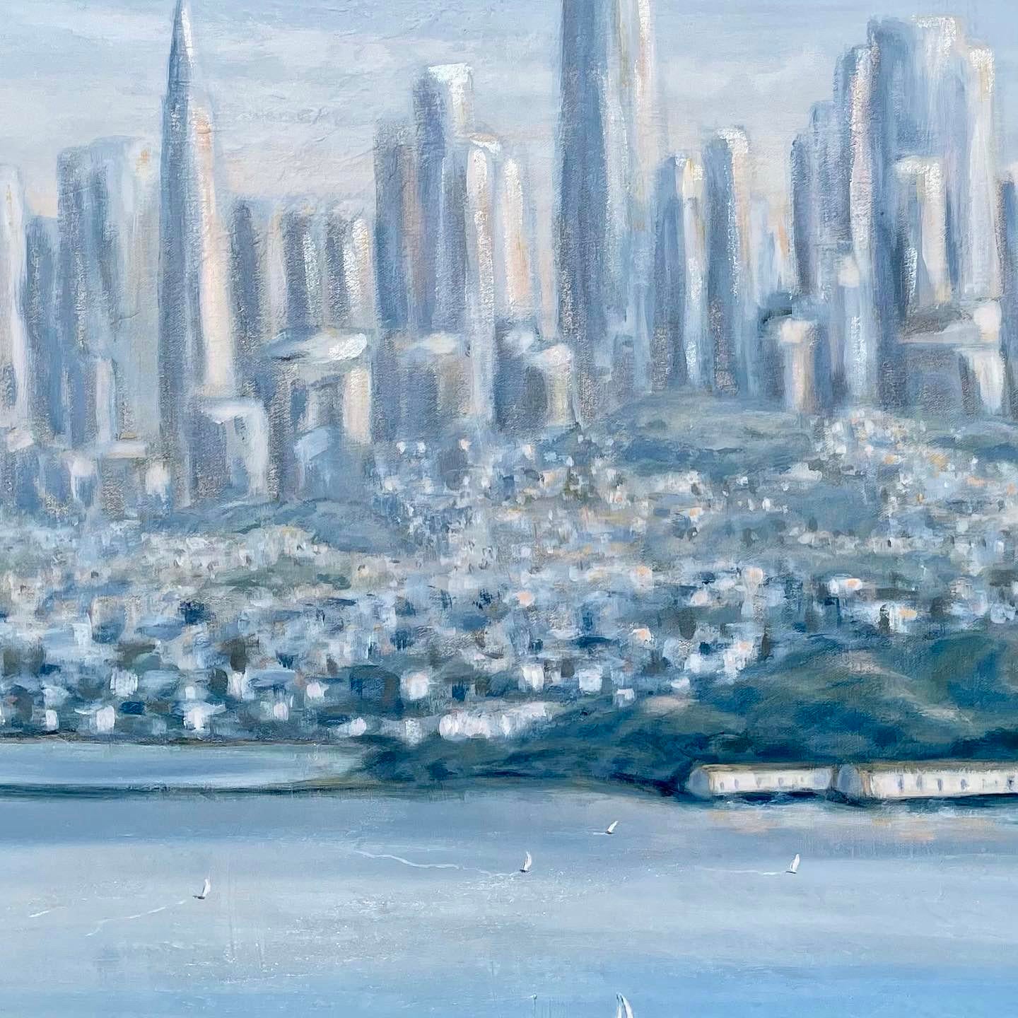 "San Francisco From Marin Headlands" Contemporary Impressionist Style ...