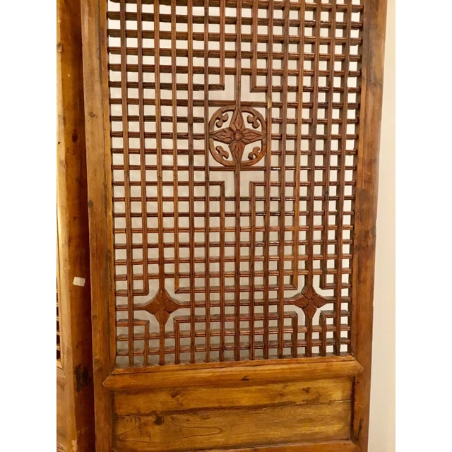 Antique Asian Large Carved Oak Panels Pair | Chairish