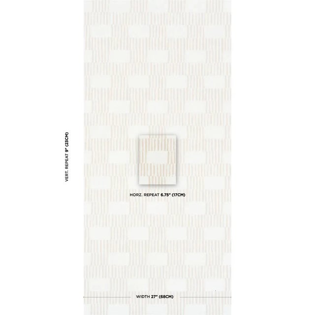 SAMPLE - Schumacher X Caroline Z Hurley Field Wallpaper In Sand | Chairish
