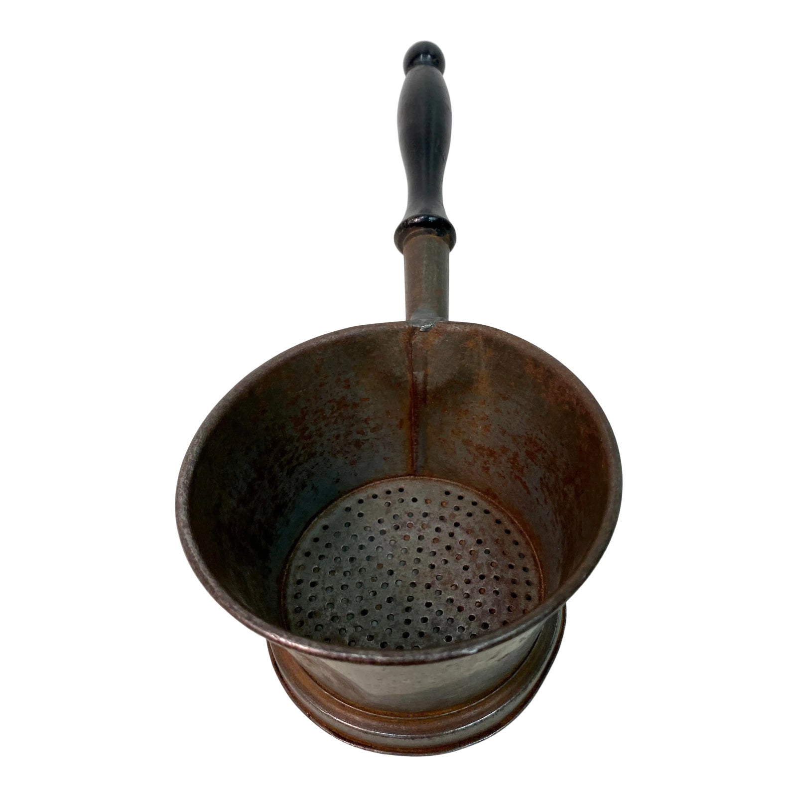 Antique Wooden Handled Strainer From England | Chairish