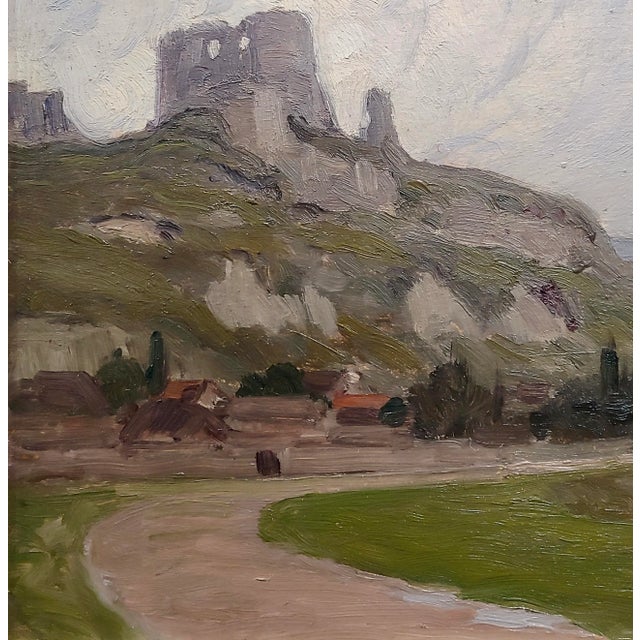 Alexis Fournier -Chateau Gaillard in Normandy Cloudy Sky-19th Century ...