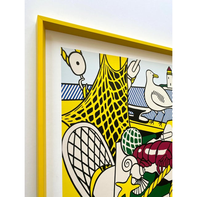 Roy Lichtenstein Estate Lithograph Print Framed Pop Art Exhibition ...
