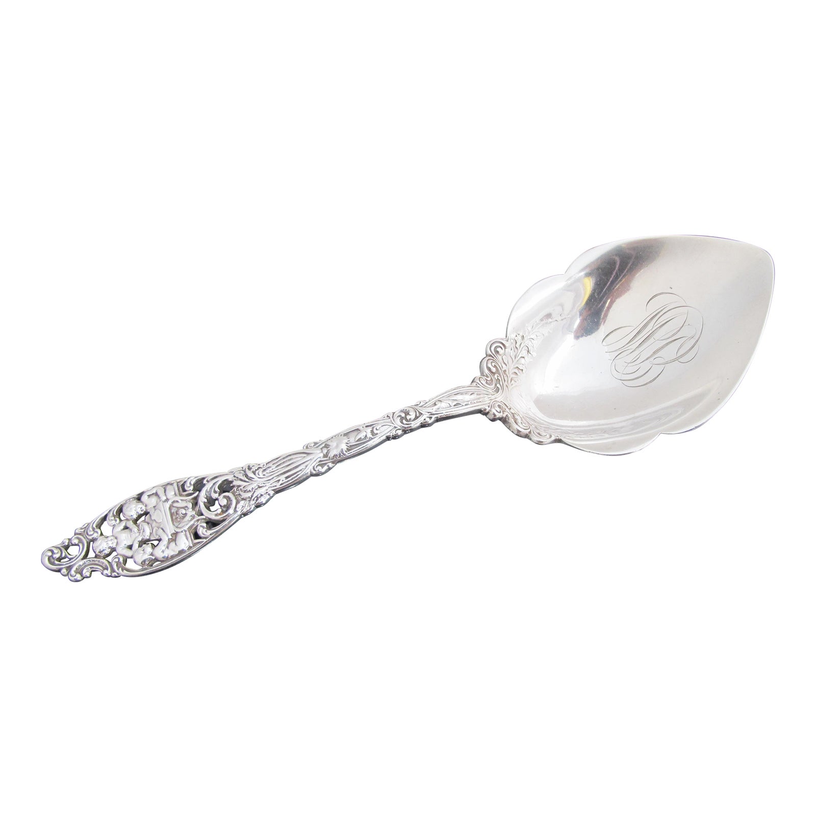 Antique Dominick & Haff Labors of Cupid 9 5/8" Berry Serving Spoon ...