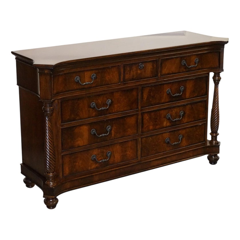 Large American Trinidad Breakfront Dresser from Thomasville | Chairish