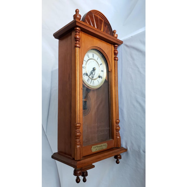 1986 Vintage Federal Style Wall Clock | Chairish
