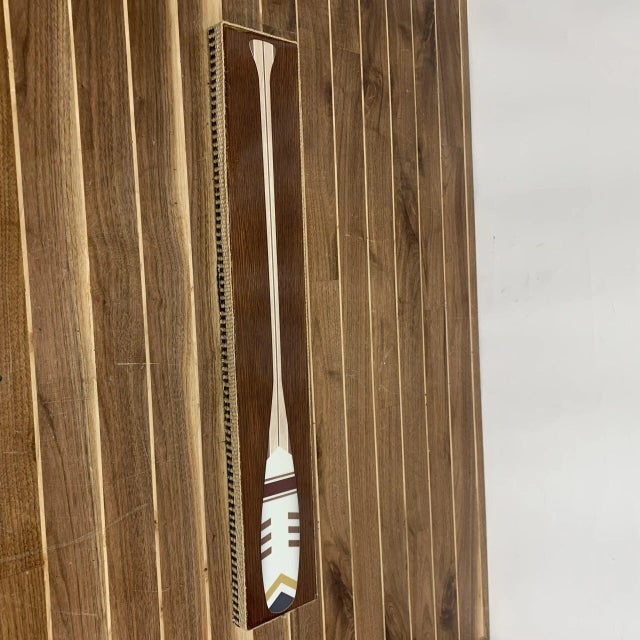 Vinyl Paddle on Wood Board With Decorative Border | Chairish