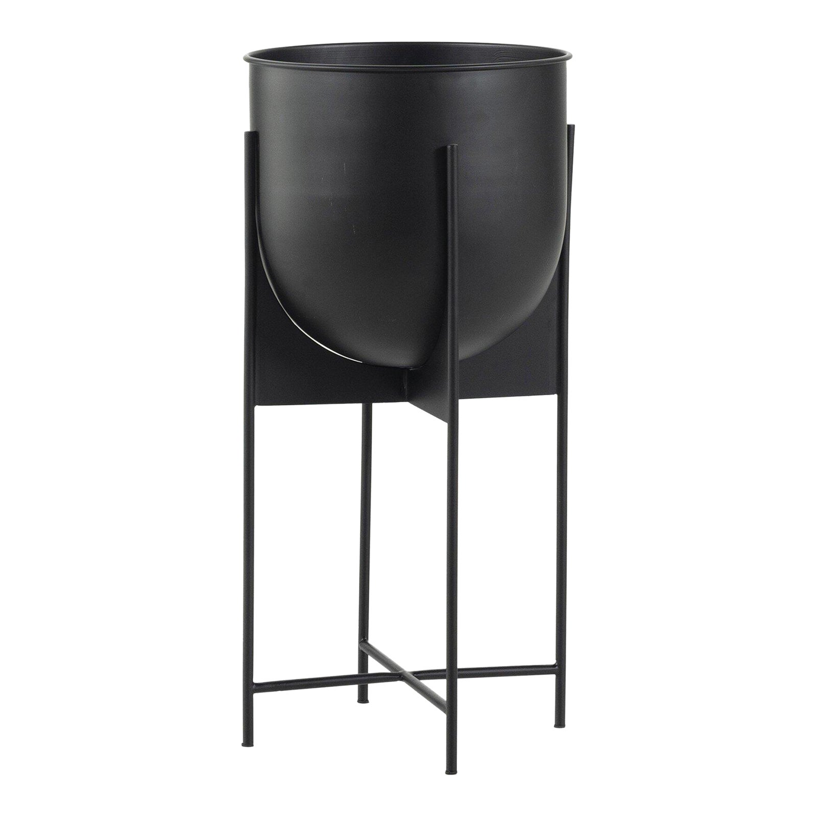 Elroy Planter - Satin Black | Chairish
